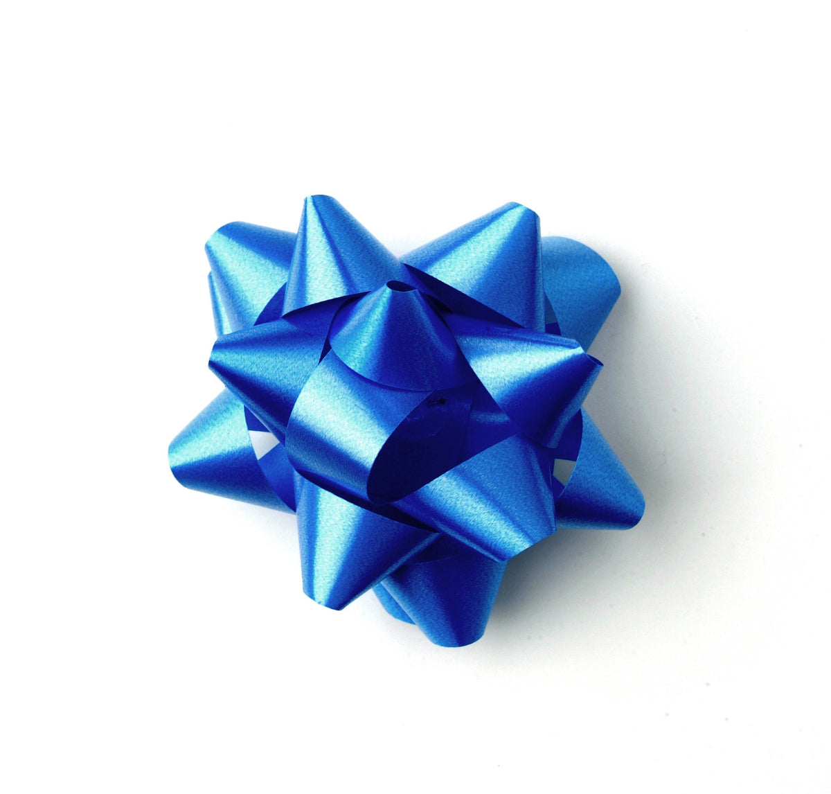 Royal Blue Star Bows-Blue Xmas Bows-Royal blue self-adhesive bows – Hallons